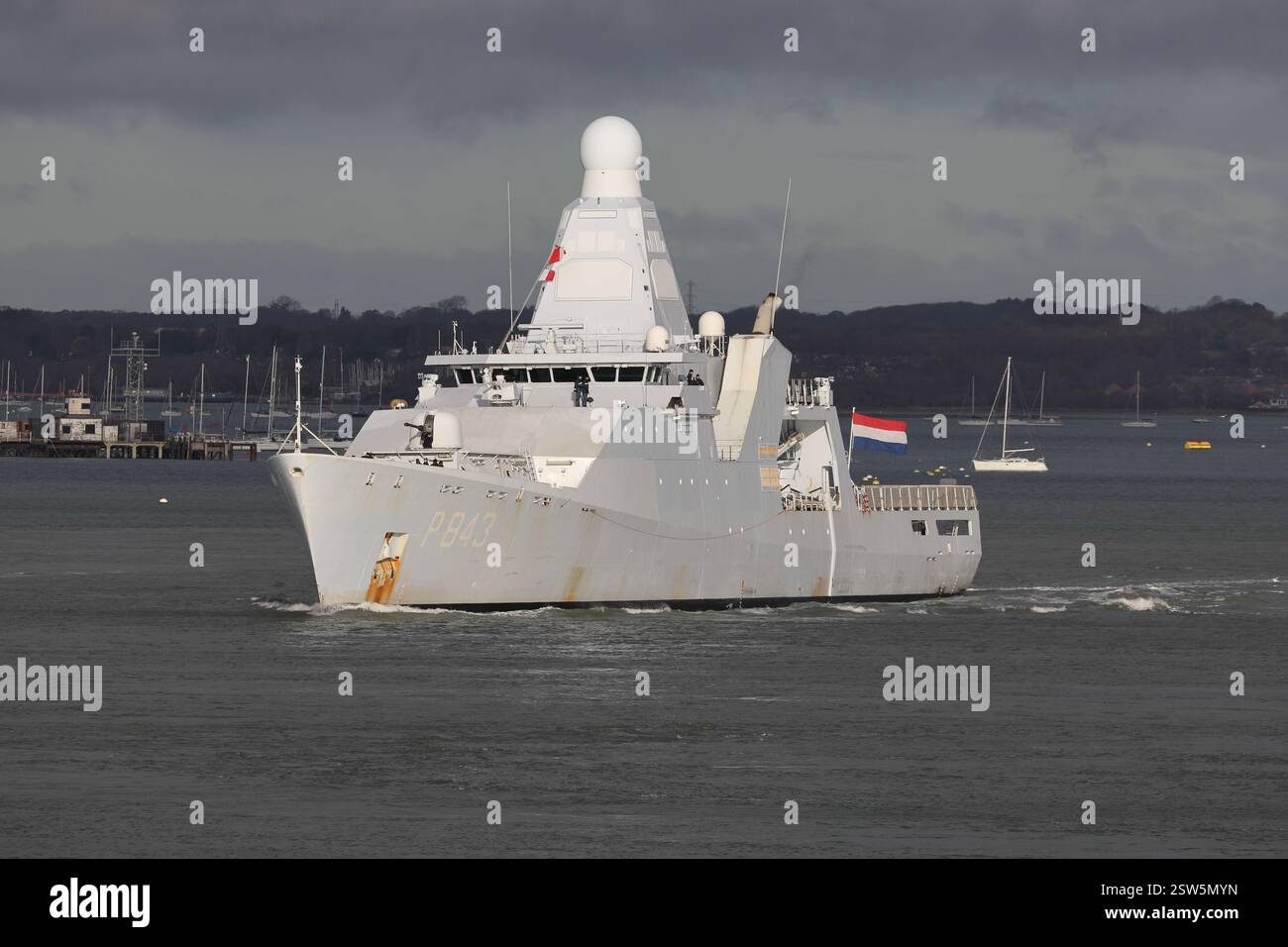 The Royal Netherlands Navy Holland class offshore patrol vessel HNLMS ...
