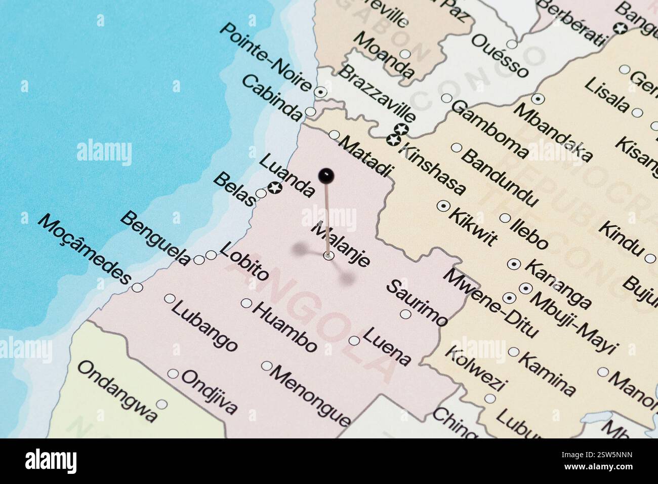 Malanje map hi-res stock photography and images - Alamy