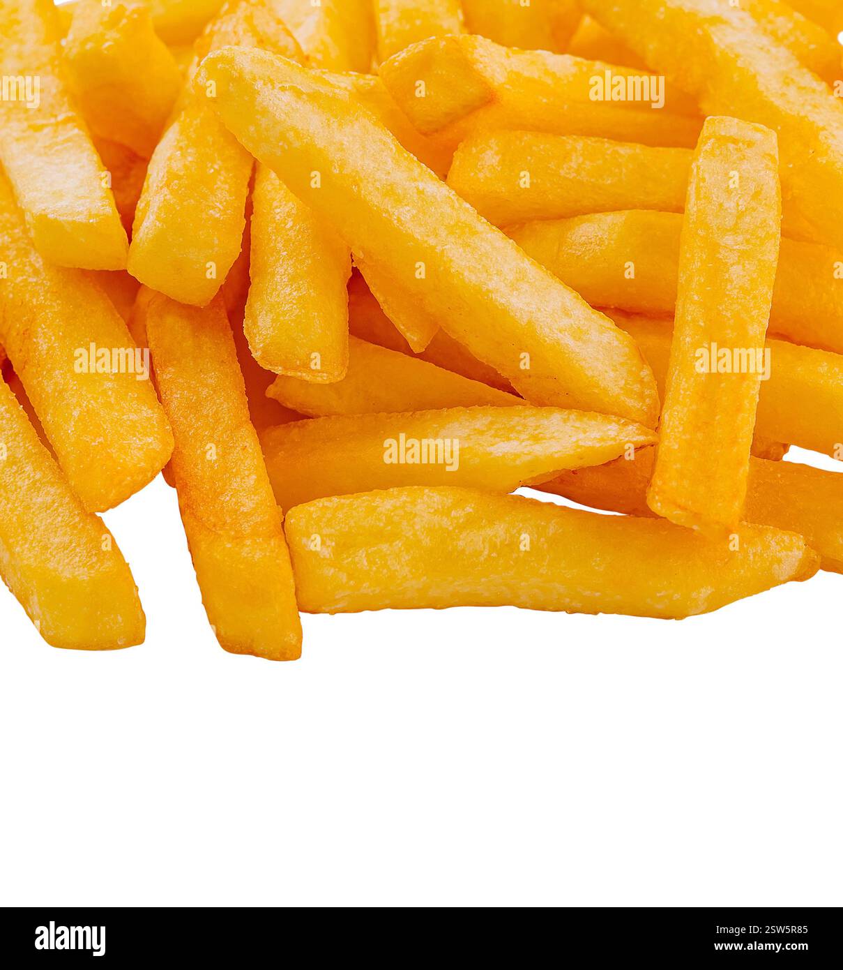 Crispy golden french fries isolated on white Stock Photo - Alamy