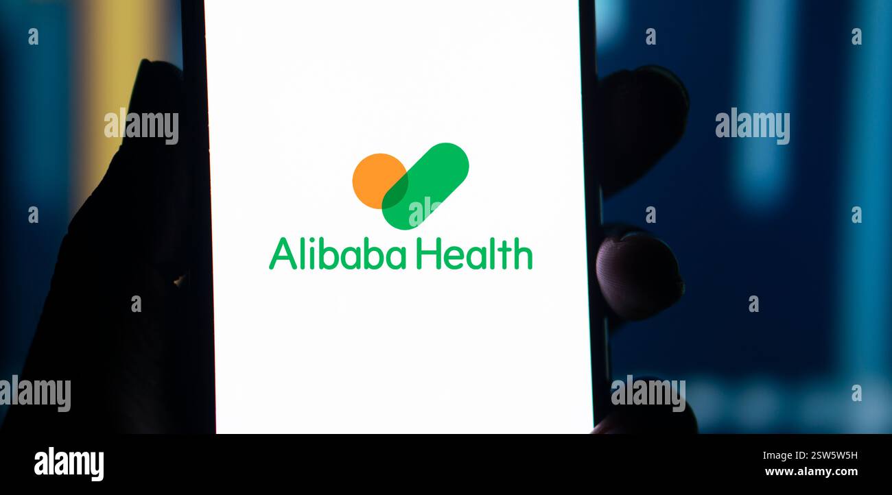 Dhaka, Bangladesh- 02 Oct 2024: Alibaba Health logo is displayed on smartphone Stock Photo - Alamy