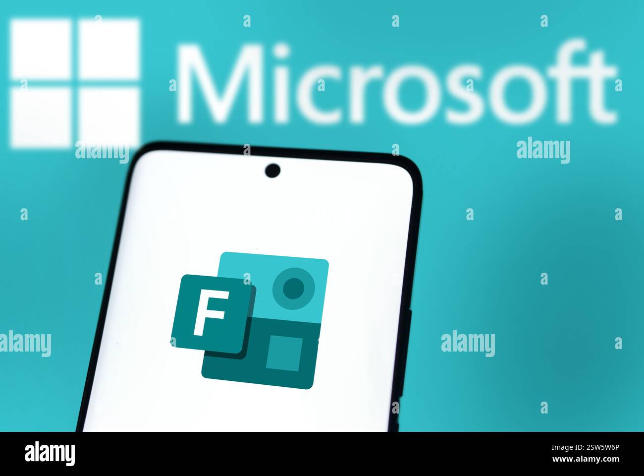 Dhaka, Bangladesh- 02 Oct 2024: Microsoft Forms logo is displayed on ...