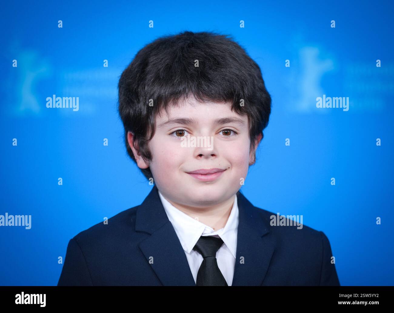 20 February 2025, Berlin: Actor Ethan Chimienti stands in front of the ...