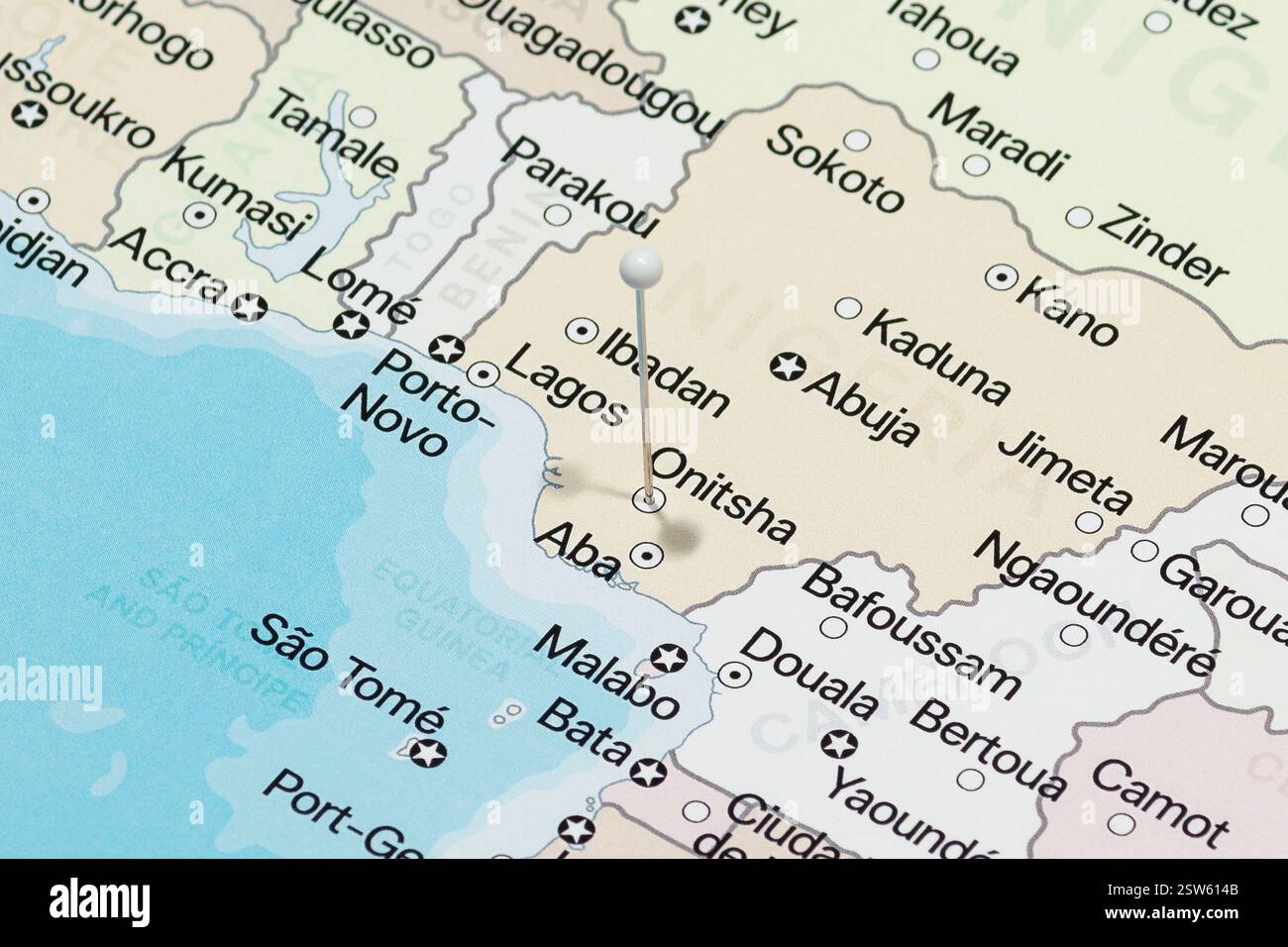 Onitsha map hi-res stock photography and images - Alamy