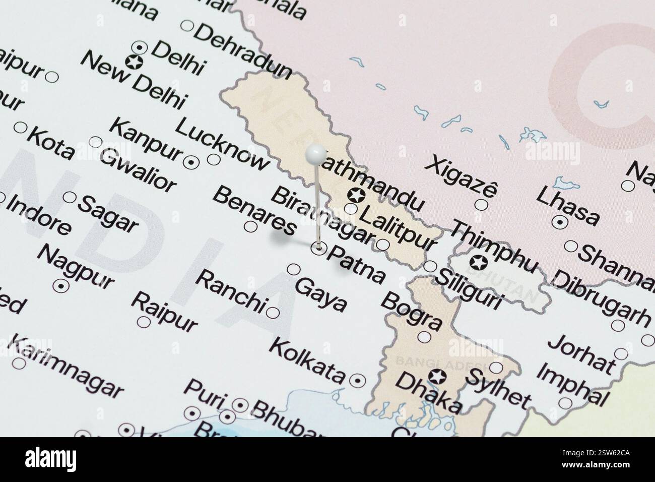 India political map hi-res stock photography and images - Alamy