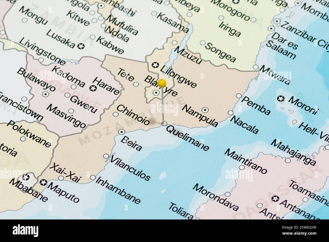 Map quelimane city in hi-res stock photography and images - Alamy