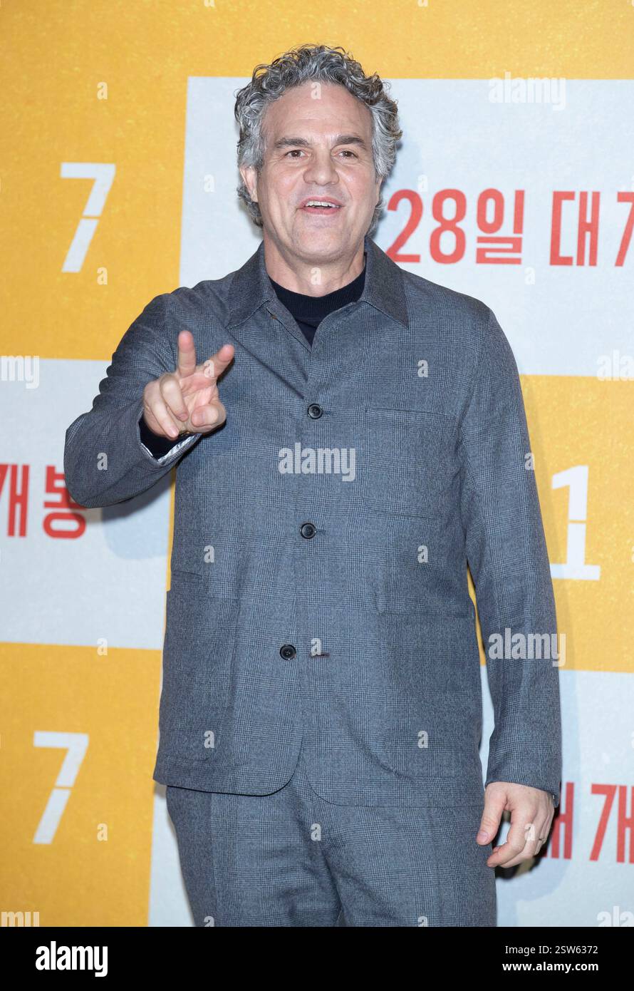 Seoul, South Korea. 20th Feb, 2025. Actor Mark Ruffalo, attends a ...