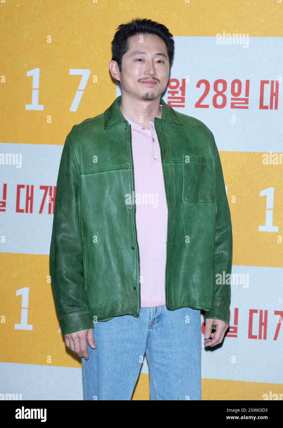 Seoul, South Korea. 20th Feb, 2025. Actor Steven Yeun, attends a ...