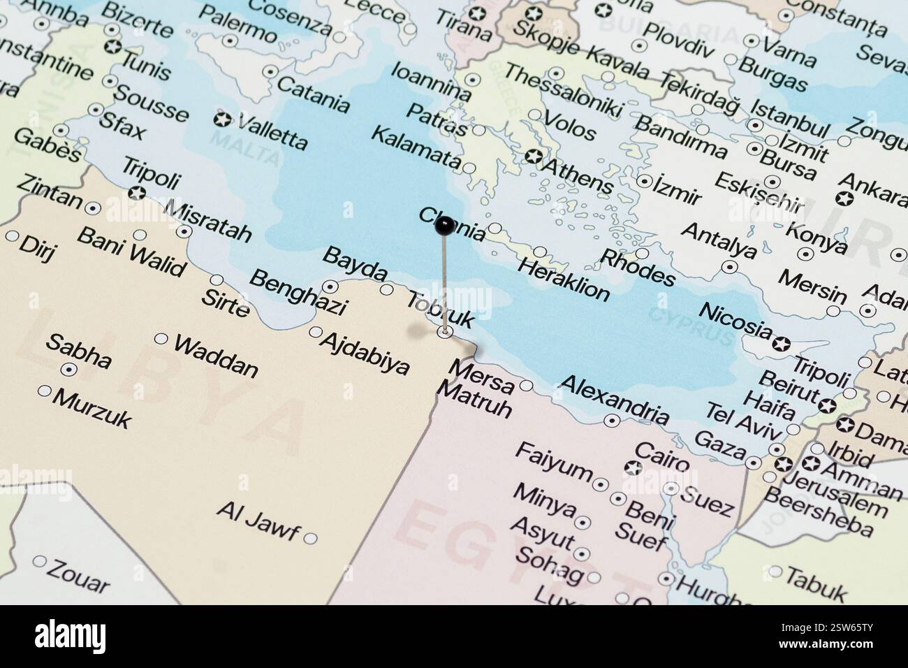 Tobruk map hi-res stock photography and images - Alamy