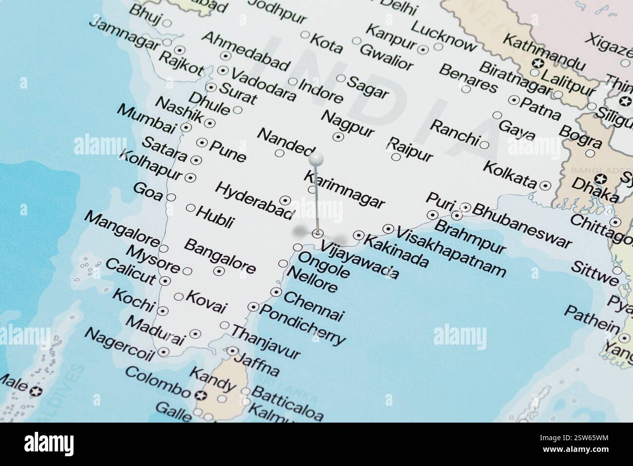 Vijayawada map hi-res stock photography and images - Alamy