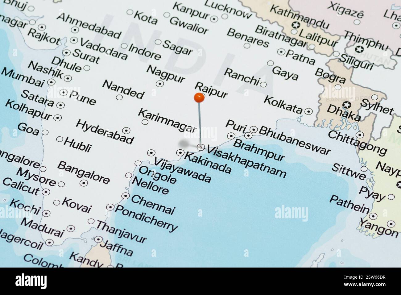Visakhapatnam map hi-res stock photography and images - Alamy
