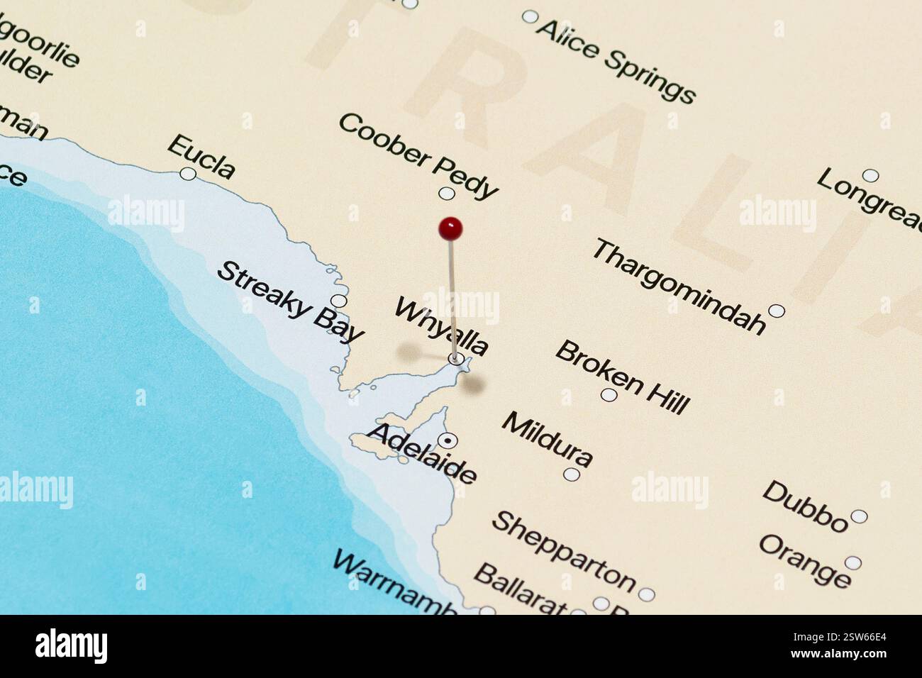 Whyalla map hi-res stock photography and images - Alamy