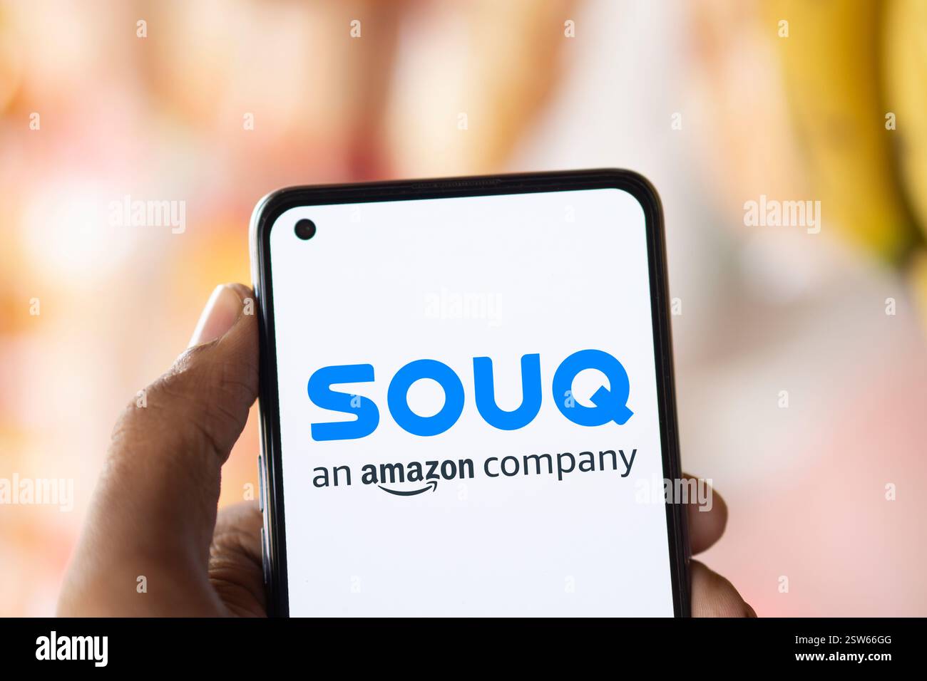 Dhaka, Bangladesh- 28 Sep 2024: Amazon SOUQ logo is displayed on ...