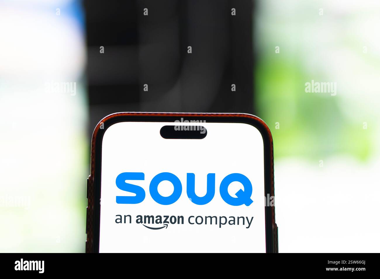 Dhaka, Bangladesh- 28 Sep 2024: Amazon SOUQ logo is displayed on ...