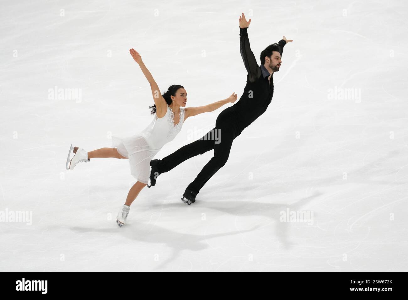 Germany's Jennifer Hanse Van Rensburg and Benjamin Steffan perform ...