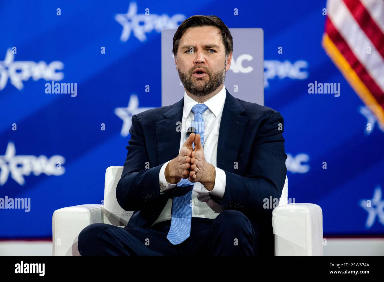 Washington Dc, USA. 20th Jan, 2025. Vice President JD Vance speaks on ...