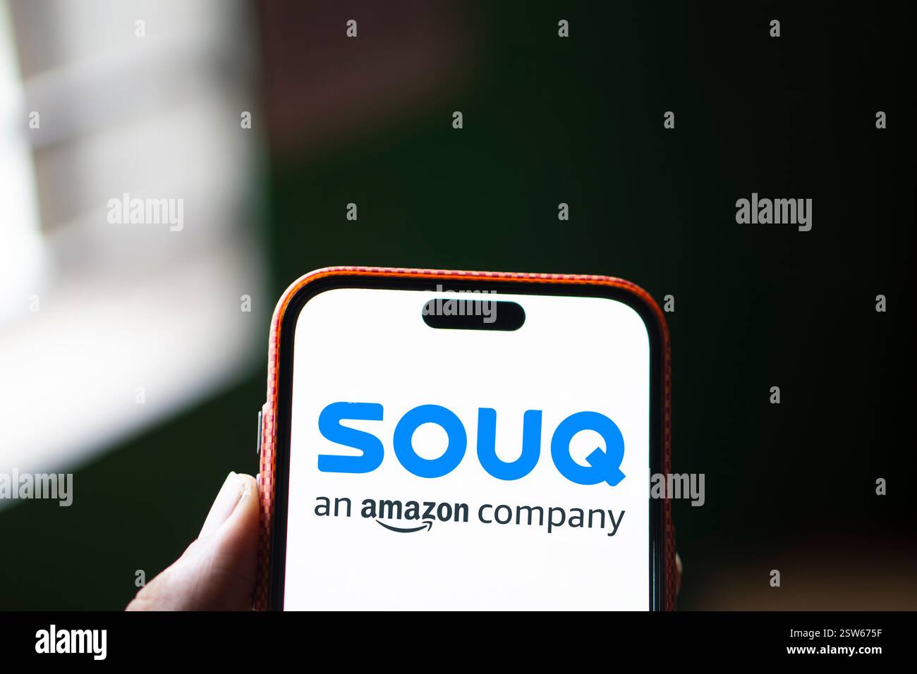 Dhaka, Bangladesh- 28 Sep 2024: Amazon SOUQ logo is displayed on ...