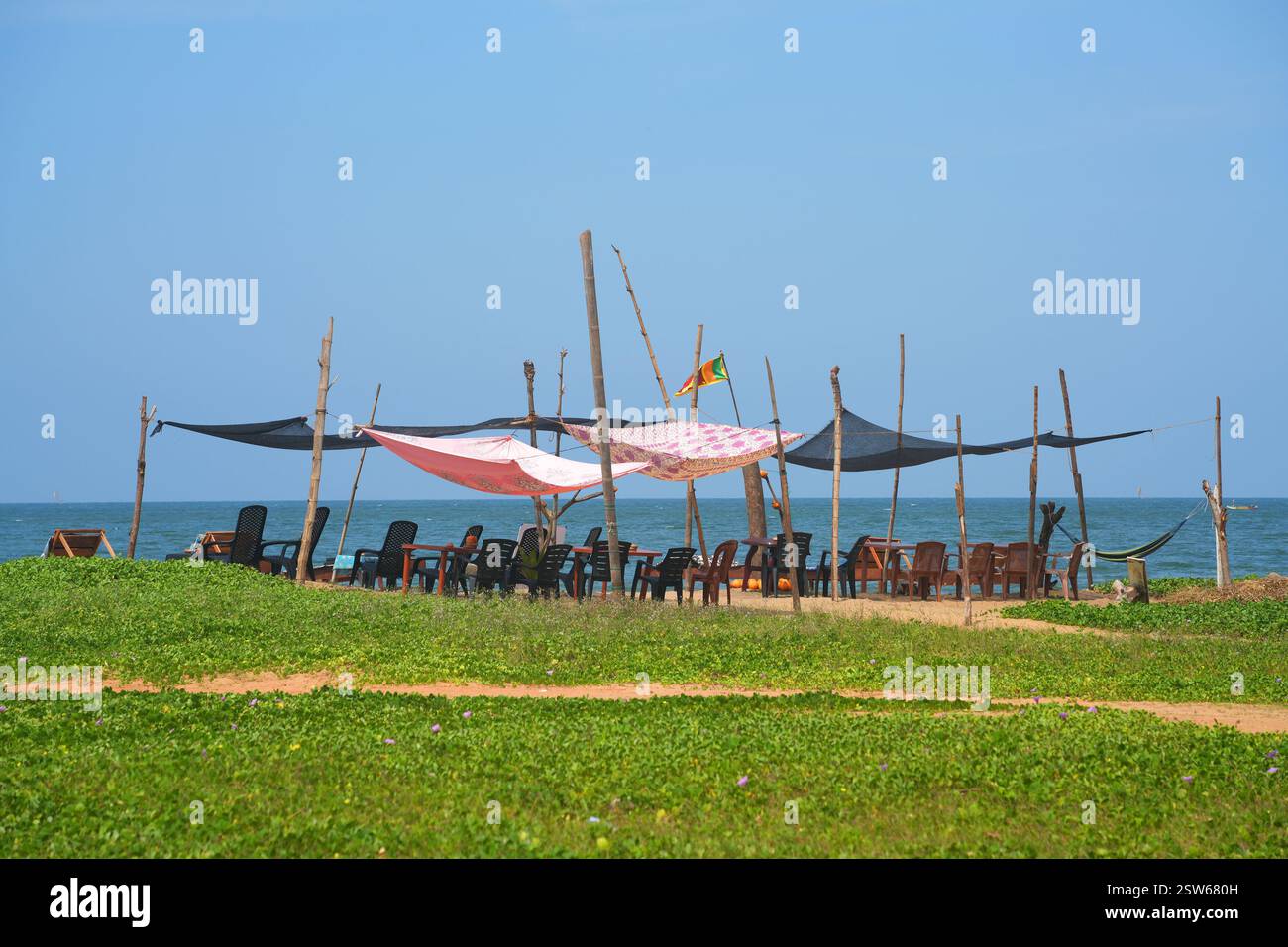 Landscape of Negombo beach in Sri Lanka. Negombo offers some of the ...