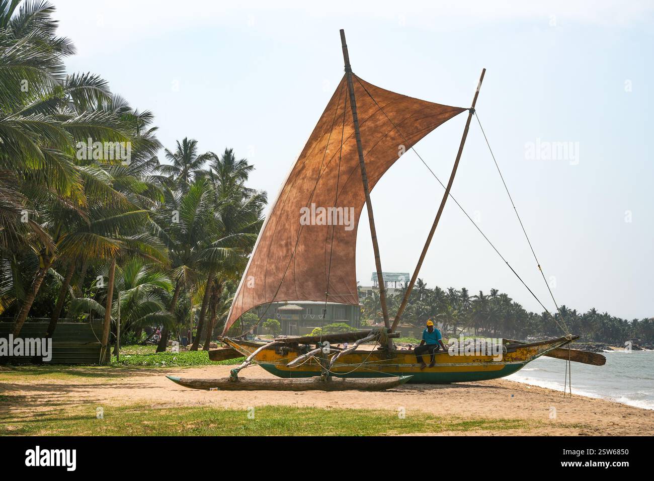 Landscape of Negombo beach in Sri Lanka. Negombo offers some of the ...
