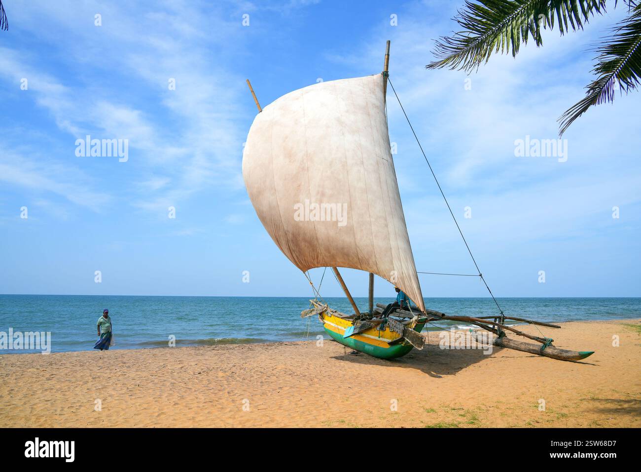 Landscape of Negombo beach in Sri Lanka. Negombo offers some of the ...