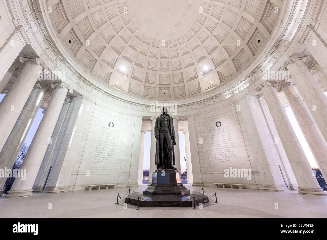 WASHINGTON DC, United States — The interior of the Thomas Jefferson ...