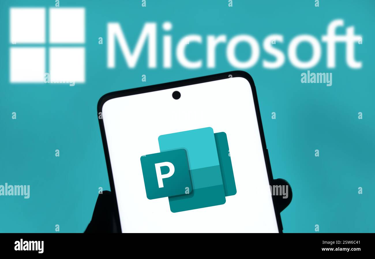 Dhaka, Bangladesh- 05 Oct 2024: Microsoft Publisher logo is displayed ...