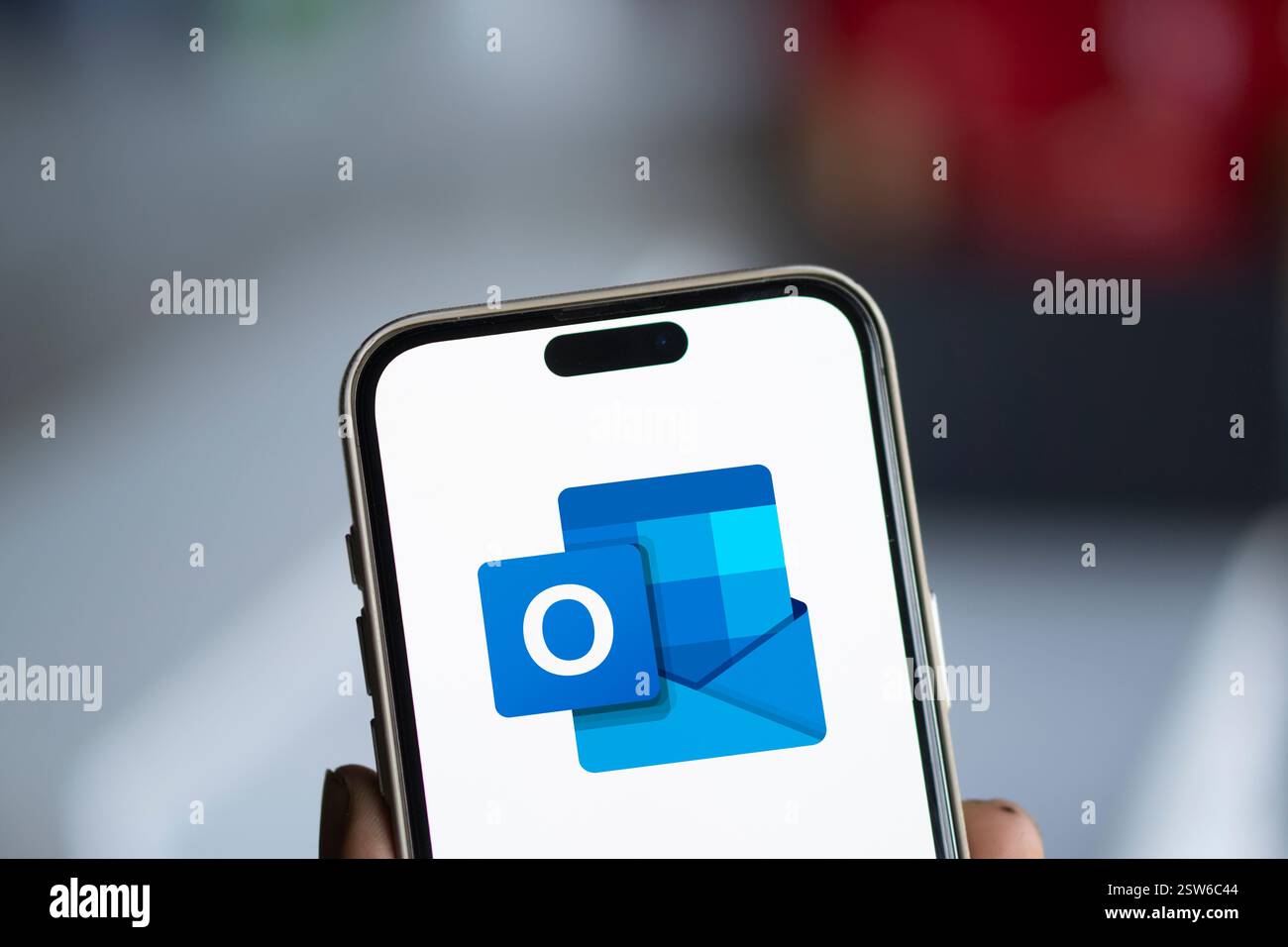 Dhaka, Bangladesh- 05 Oct 2024: Microsoft Outlook logo is displayed on ...