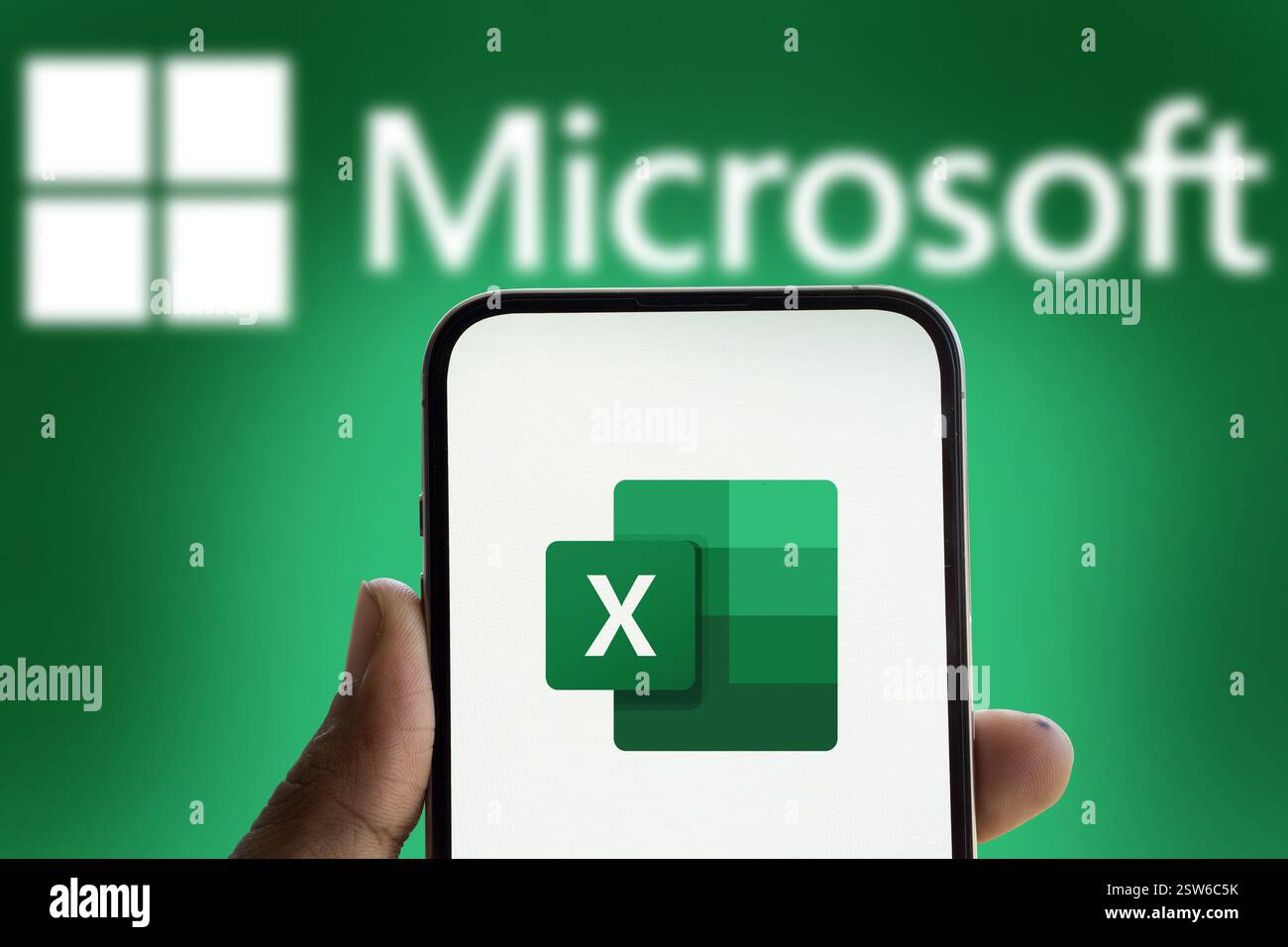 Dhaka, Bangladesh- 06 Oct 2024: Microsoft Excel logo is displayed on ...