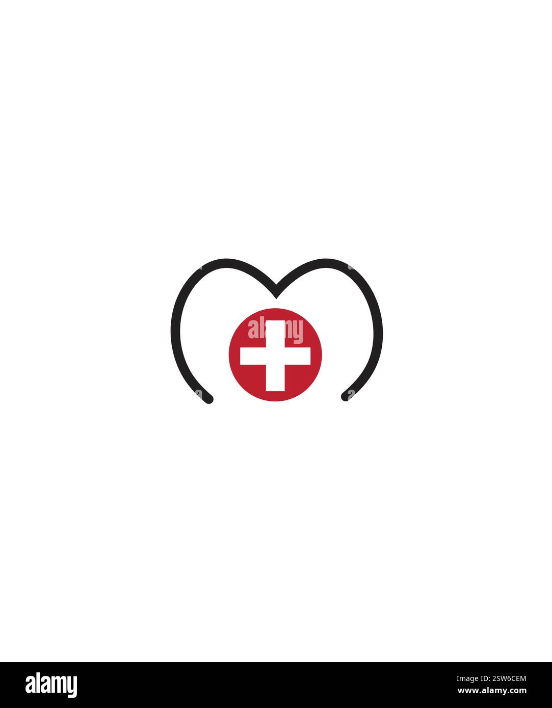 Cross heart medical logo, cross plus heart medical logo, Vector illustration Stock Vector Image ...