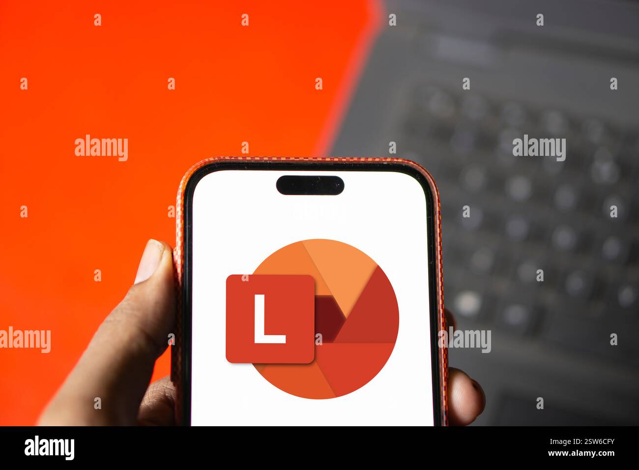 Dhaka, Bangladesh- 06 Oct 2024: Microsoft Lens logo is displayed on ...