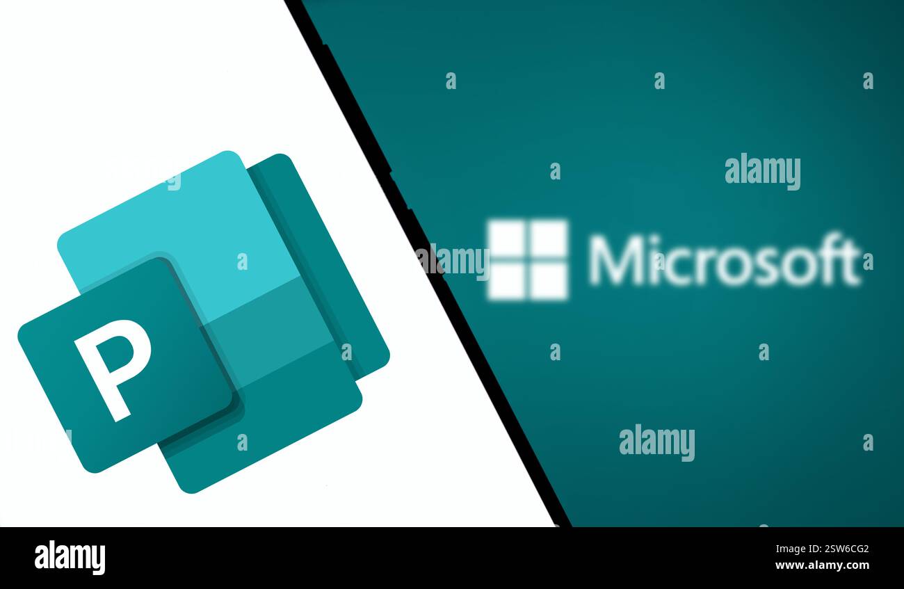 Dhaka, Bangladesh- 05 Oct 2024: Microsoft Publisher logo is displayed ...