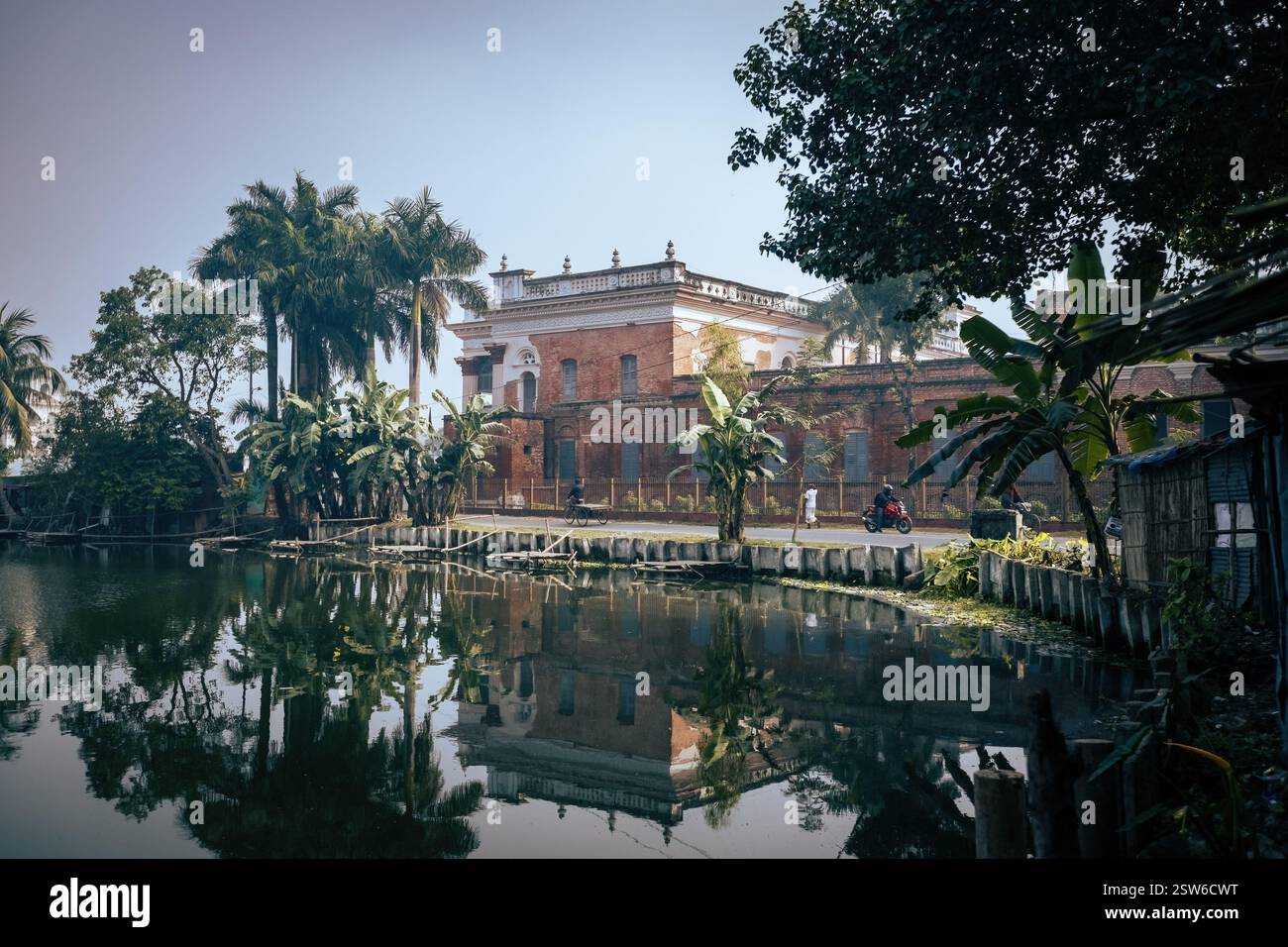 Puthia Rajbari Lake landscape historical site in Puthia Bangladesh ...