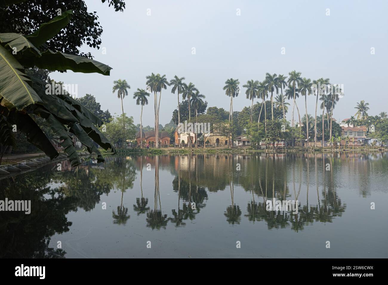 Puthia Rajbari Lake landscape historical site in Puthia Bangladesh ...