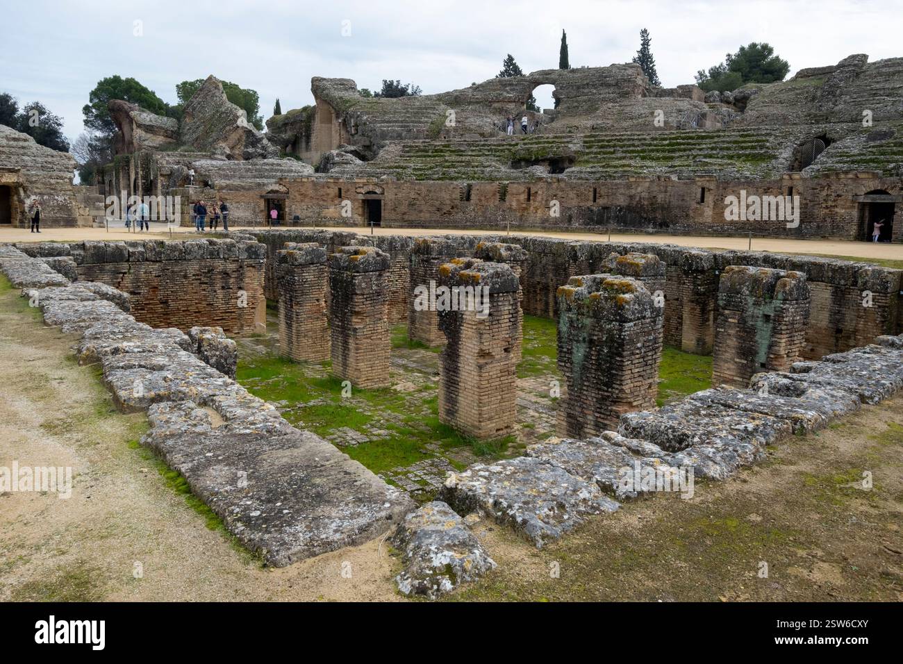 The passage leading to the fossa beastiaria, where wild animals were ...