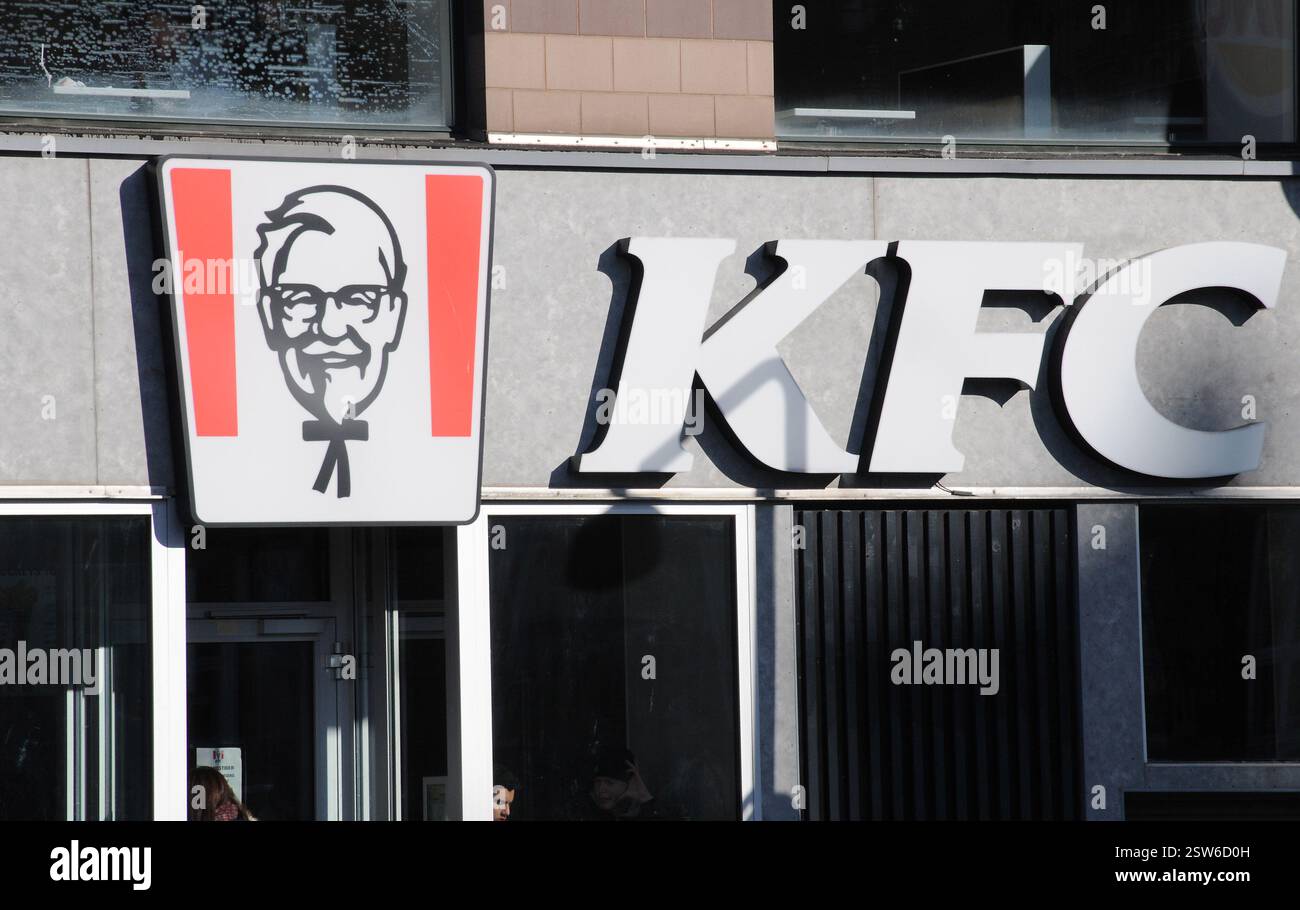 Copenhagen/ DenmarK/20 february 2025/ KFC kentucky fried chicken ...