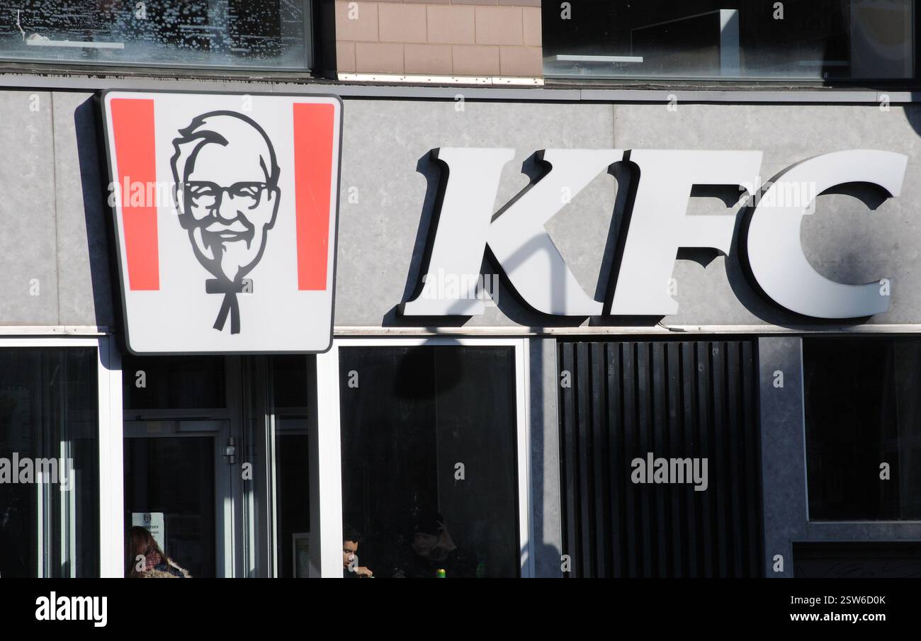 Copenhagen/ DenmarK/20 february 2025/ KFC kentucky fried chicken ...
