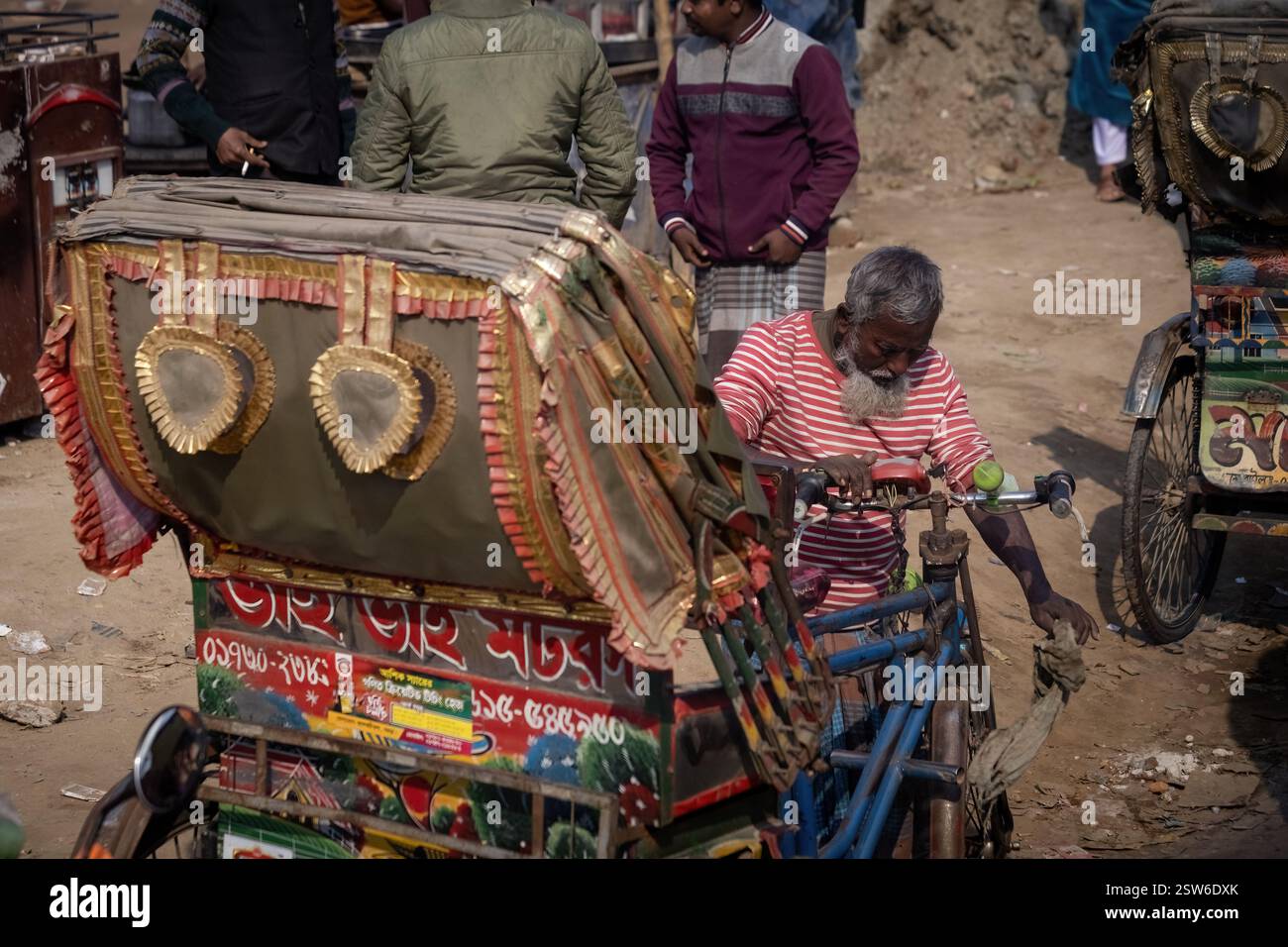 Bangladeshi cycling rickshaw hi-res stock photography and images - Alamy