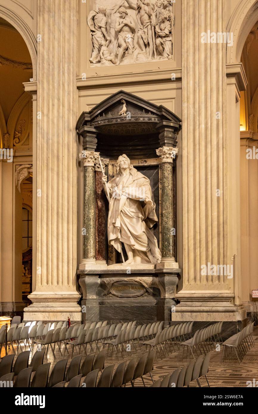 Interior of The Basilica of San Giovanni in Laterano in Rome, Italy ...