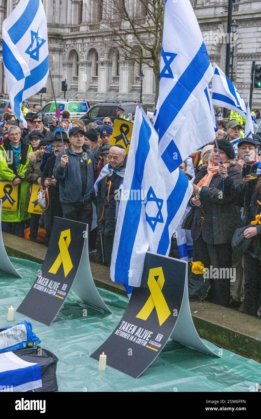 London, UK. 20th Feb, 2025. Memorial service opposite Downing Street ...