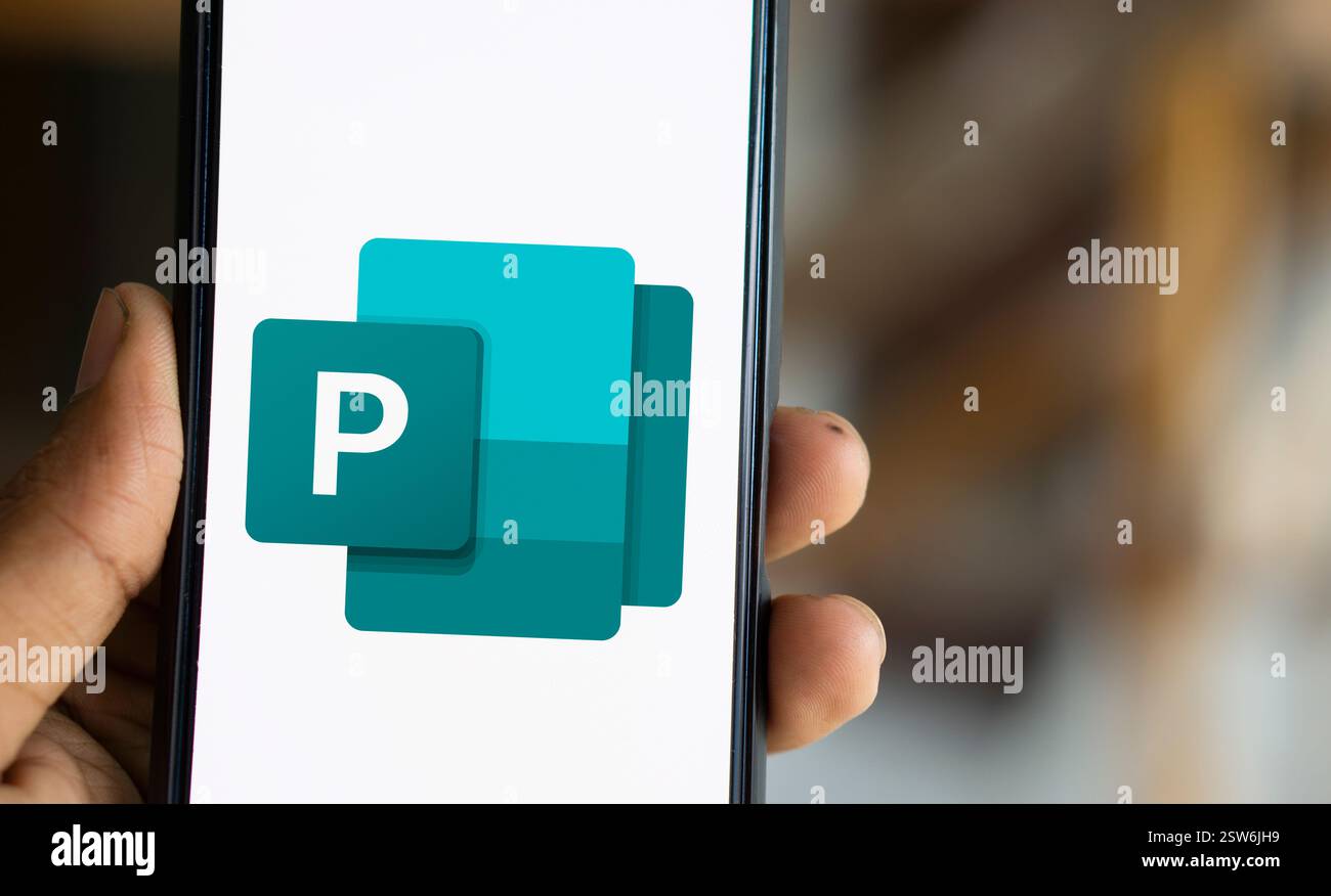 Dhaka, Bangladesh- 05 Oct 2024: Microsoft Publisher logo is displayed ...