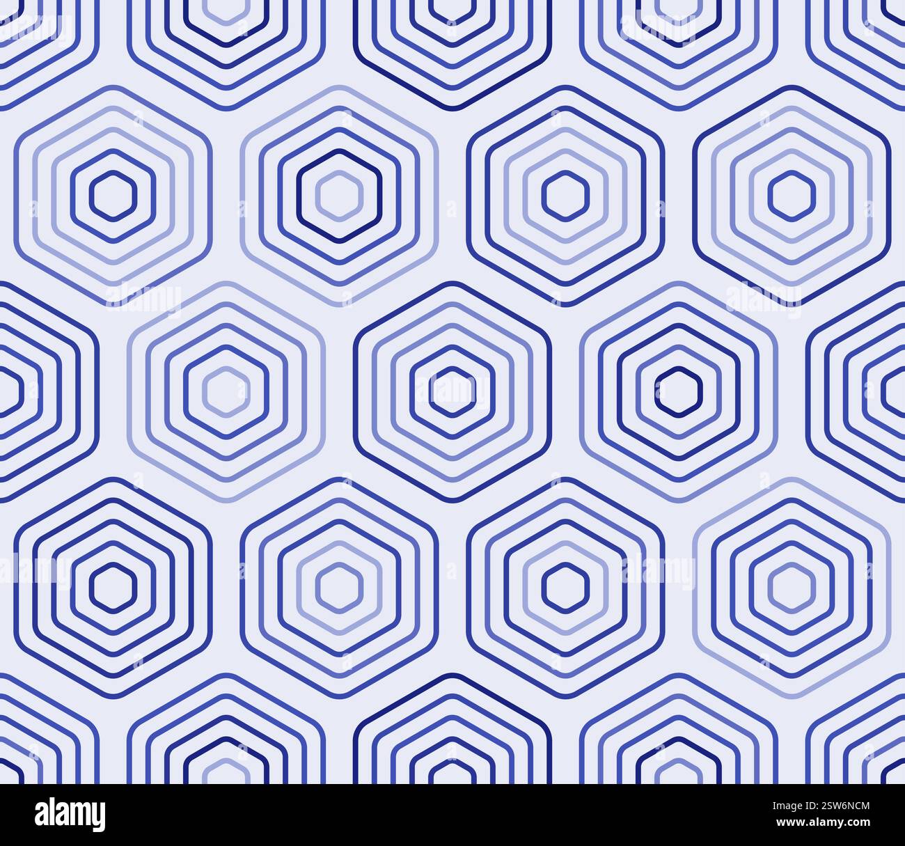 Background with Hexagon Pattern. Rounded stacked hexagons mosaic cells. Blue color tones. Large ...