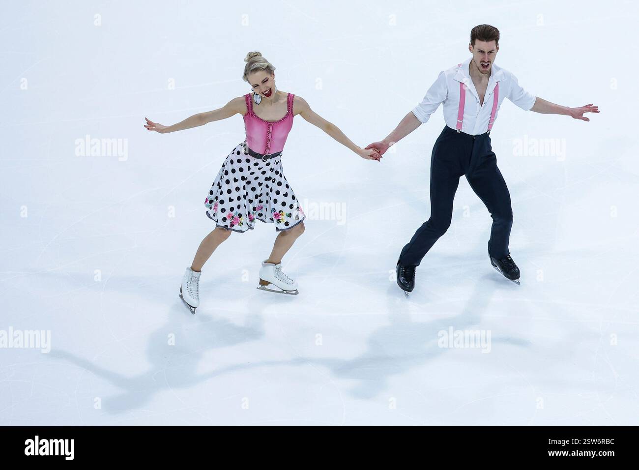 Juulia Turkkila and Matthias Versluis of Finland seen in action during ...