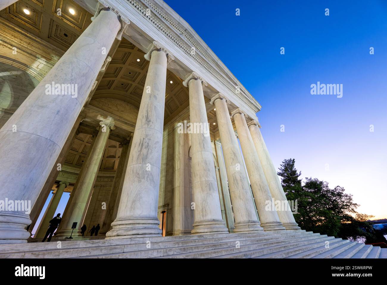 WASHINGTON DC, United States — The front facade and steps of the Thomas ...