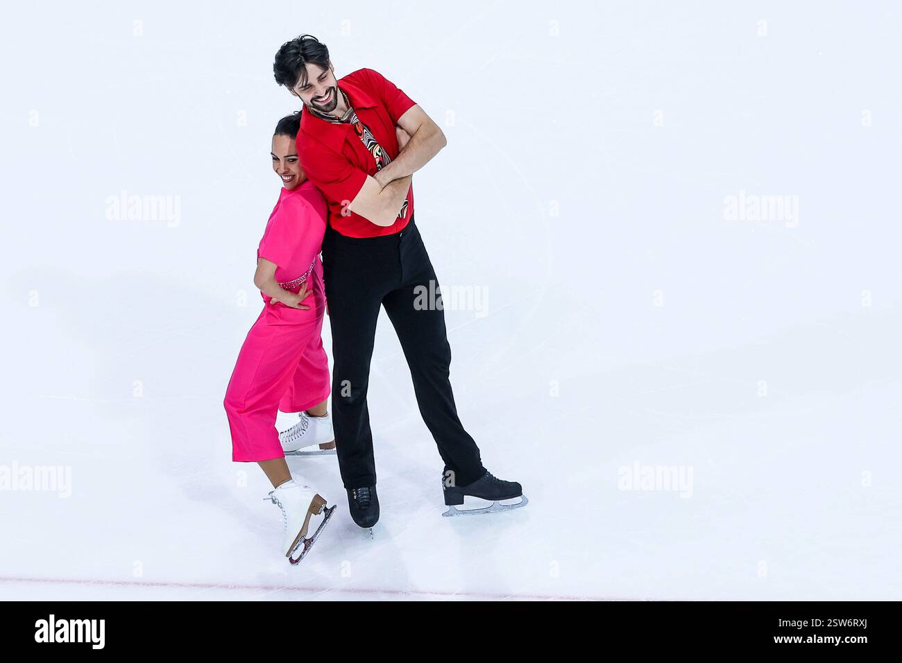 Milan, Italien. 19th Feb, 2025. Jennifer Janse Van Rensburg and ...