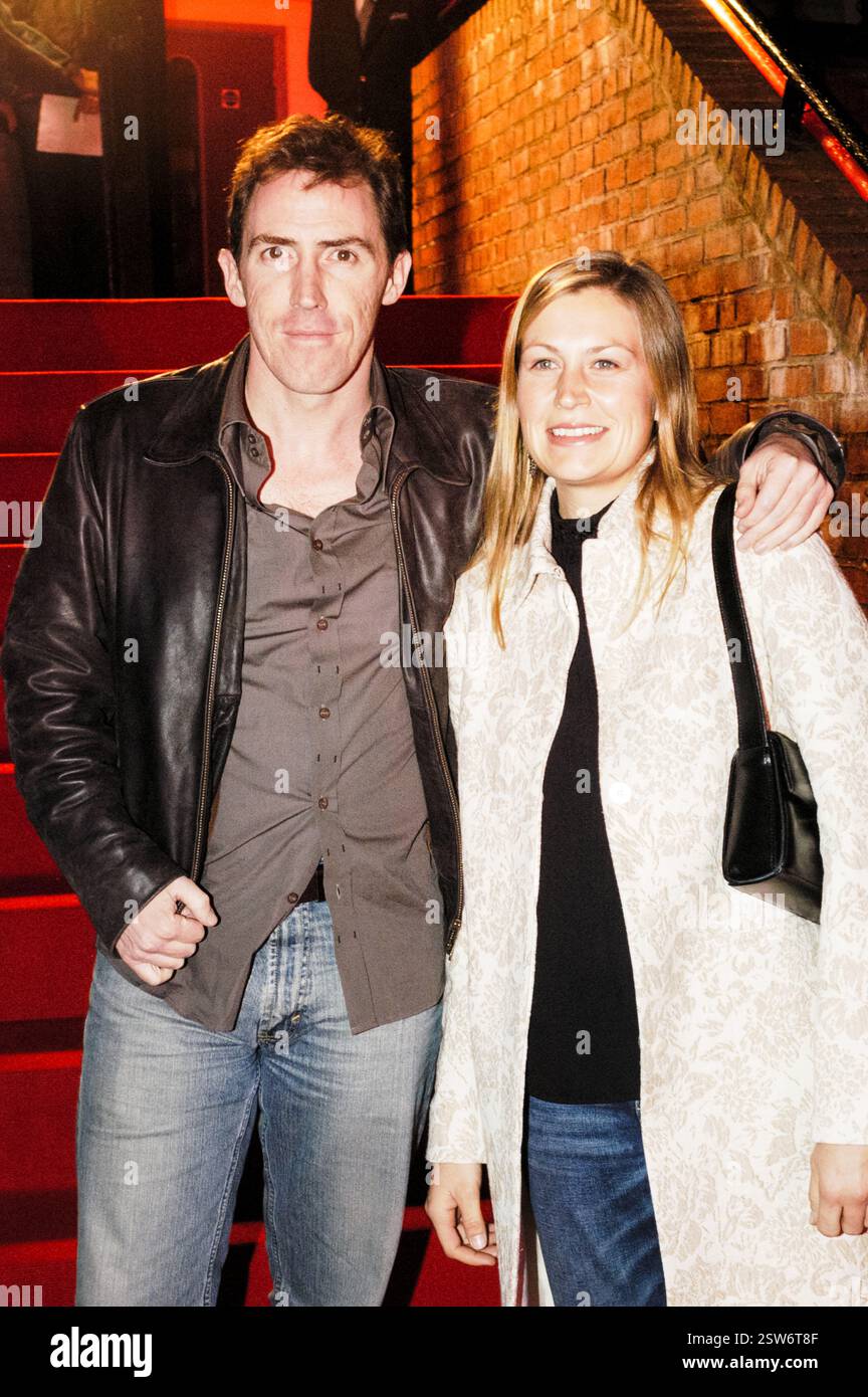 Rob Brydon his girlfriend (now wife) Clare Holland at the Popfactory ...