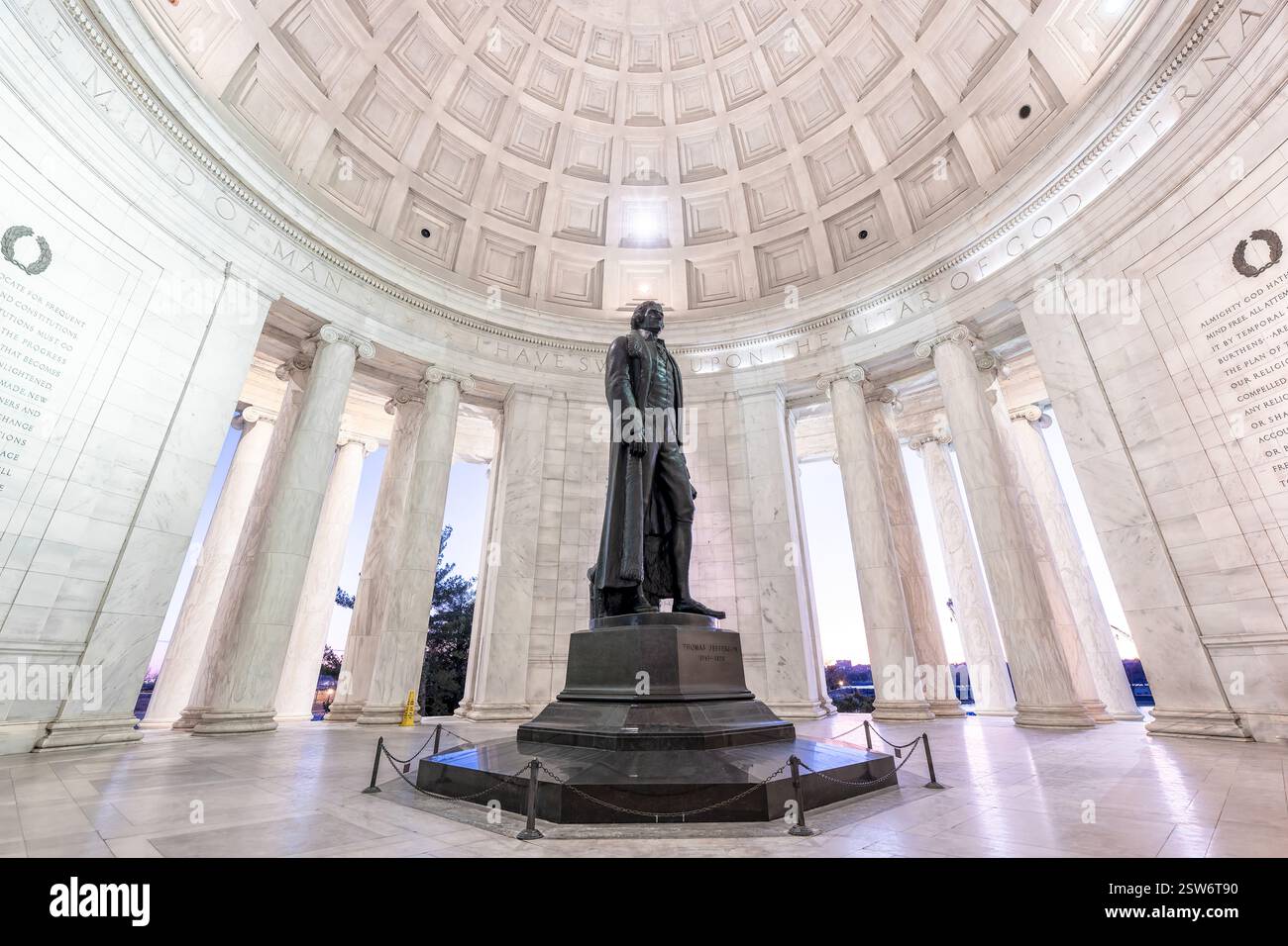 WASHINGTON DC, United States — The interior of the Thomas Jefferson ...