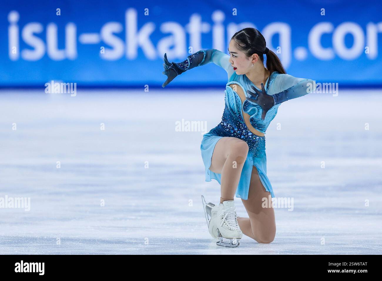 Hana Yoshida of Japan seen in action during FMC2026 Figure Skating Road ...