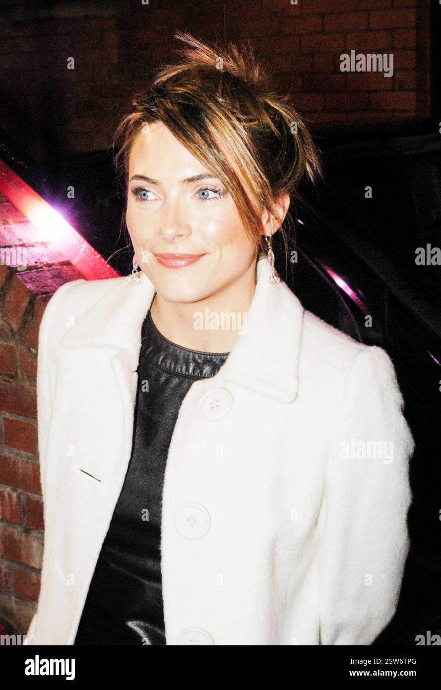 TV star Lisa Rogers arrives at the Popfactory Awards in Porth, Wales ...