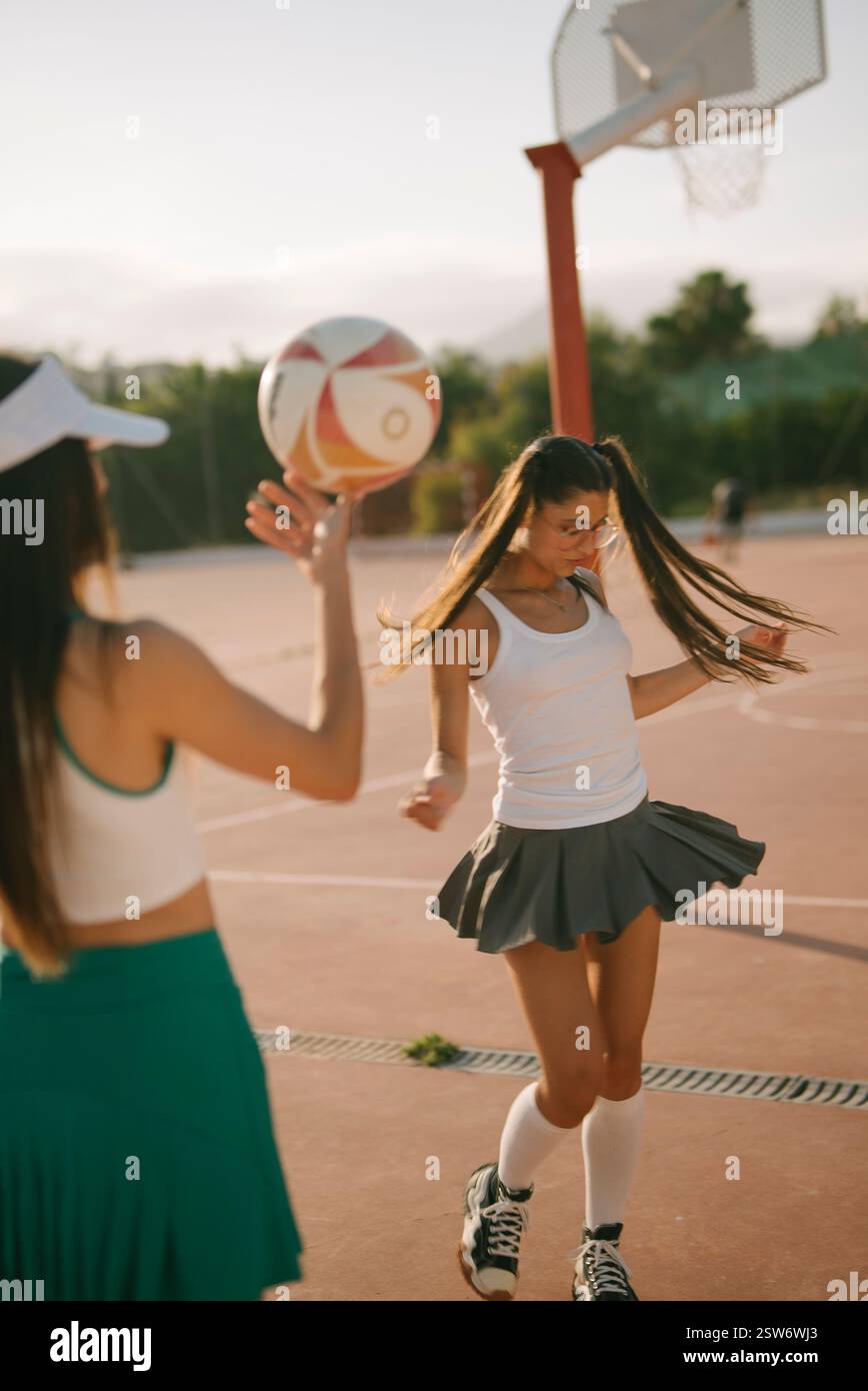 Enjoying Youthful and Vibrant Basketball Fun on the Court During ...