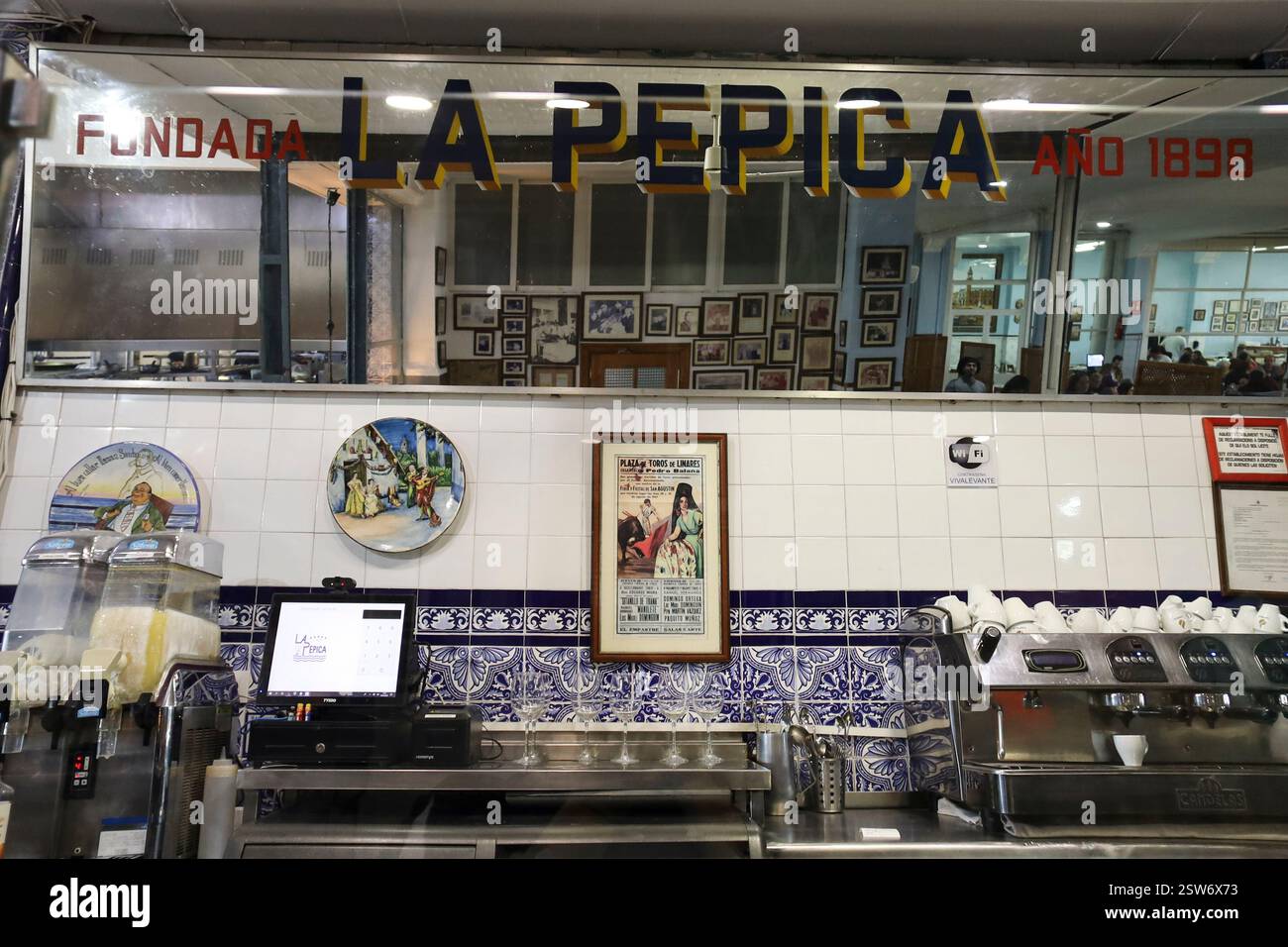 Valencia, Spain- February 8, 2025: La Pepica restaurant, famous ...