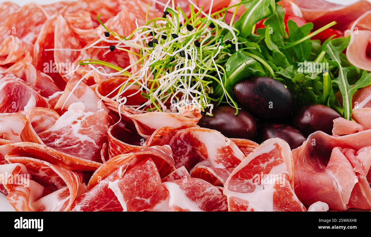 Antipasto protein meats food hi-res stock photography and images - Alamy